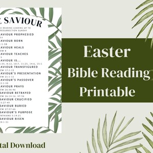 Easter Bible Reading Printable Bible Reading PDF Digital Download ...