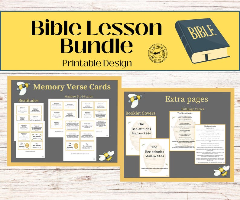 Printable Bible Lesson Activities Bundle, Armour of God and the ...