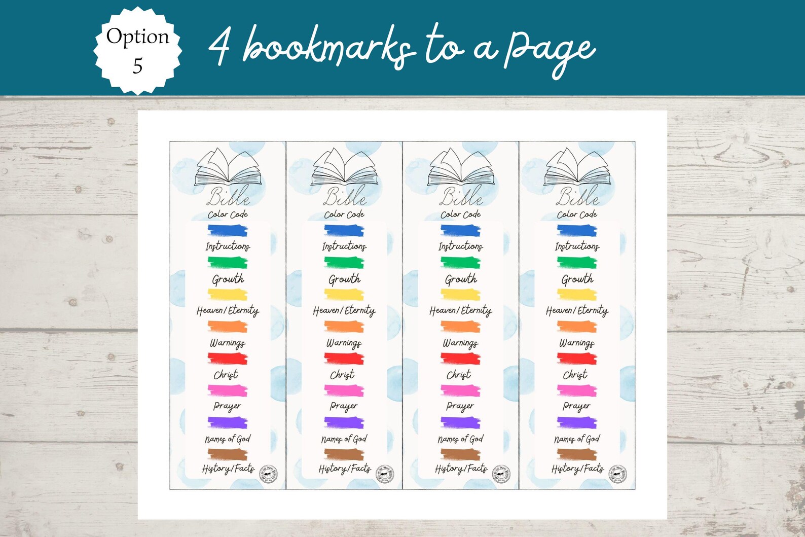 Bible Study Color Coding Bookmarks, Printable Bible Bookmarks, Study ...