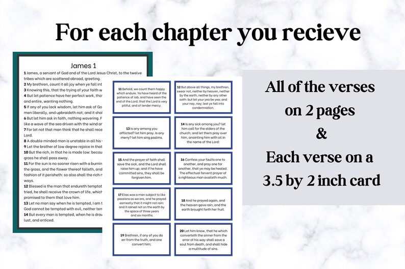Bible Memory Worksheets the Book of James, Memorize Scripture, Verse ...