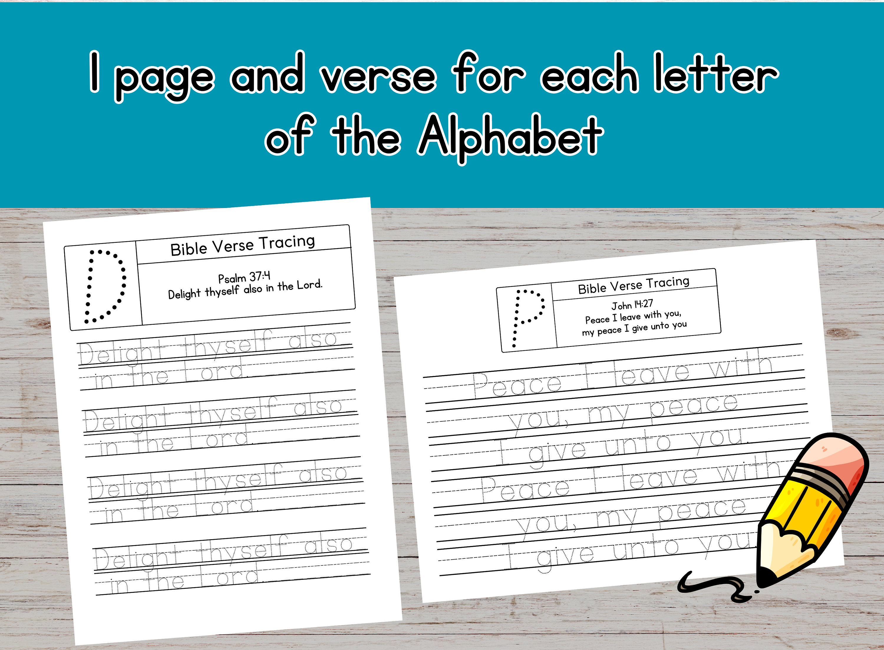 Bible Verse Tracing Worksheets, Handwriting Practice Sheets, Homeschool ...