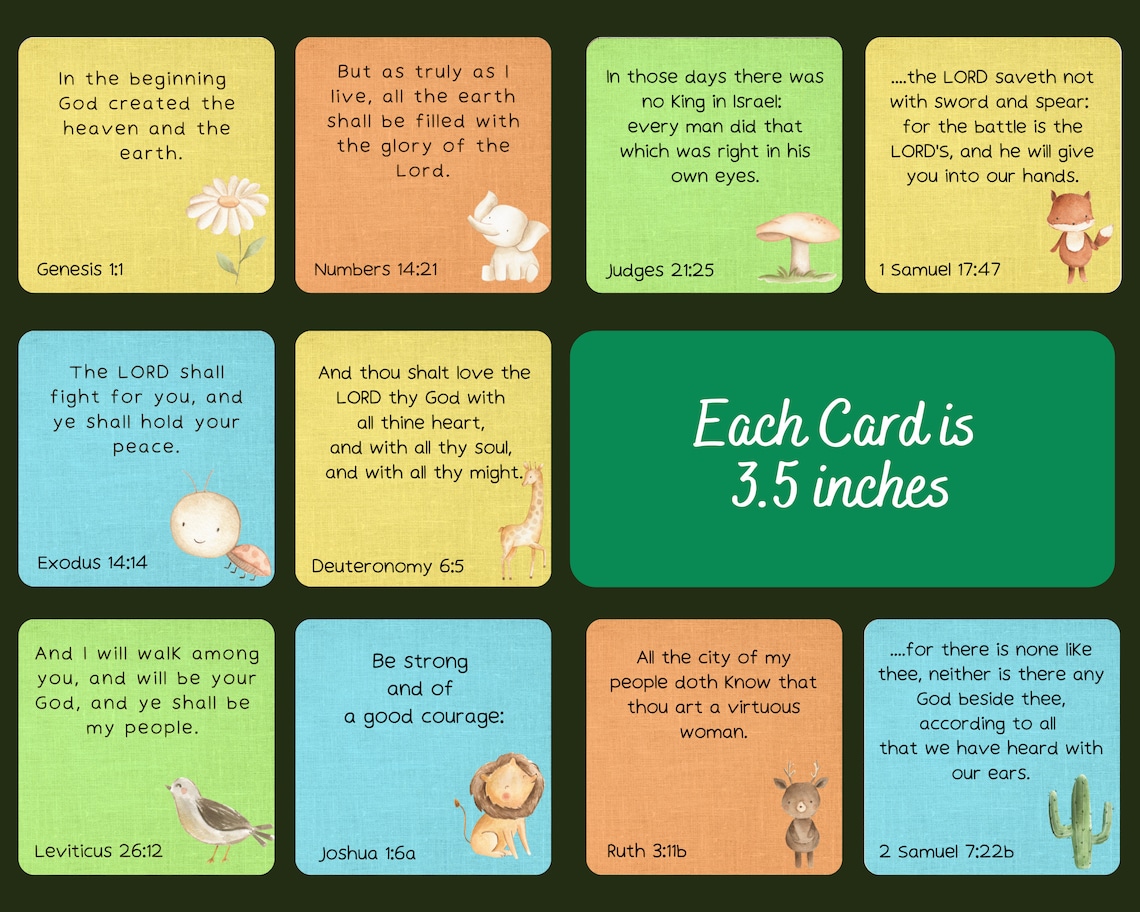 66 Bible Verses for Kids Bible Verses for Kids Children - Etsy