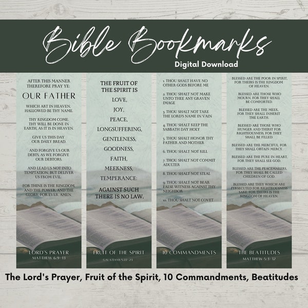 Beatitudes Bookmark - Etsy