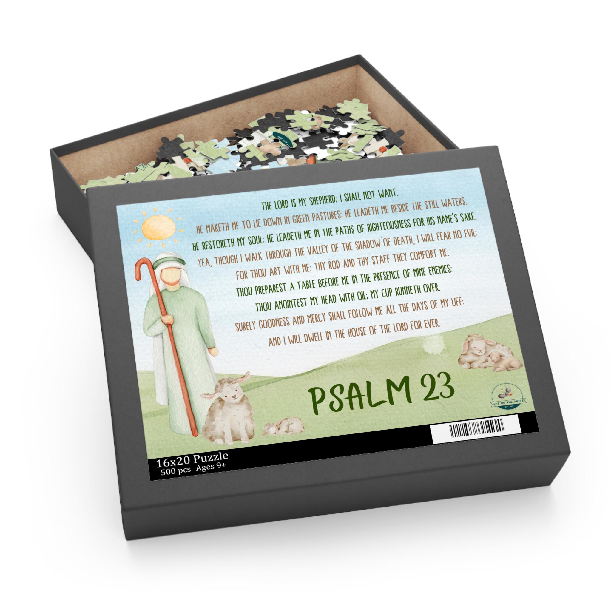 Psalm 23 Scripture Puzzle 500-piece | Christian Faith Jigsaw - Etsy