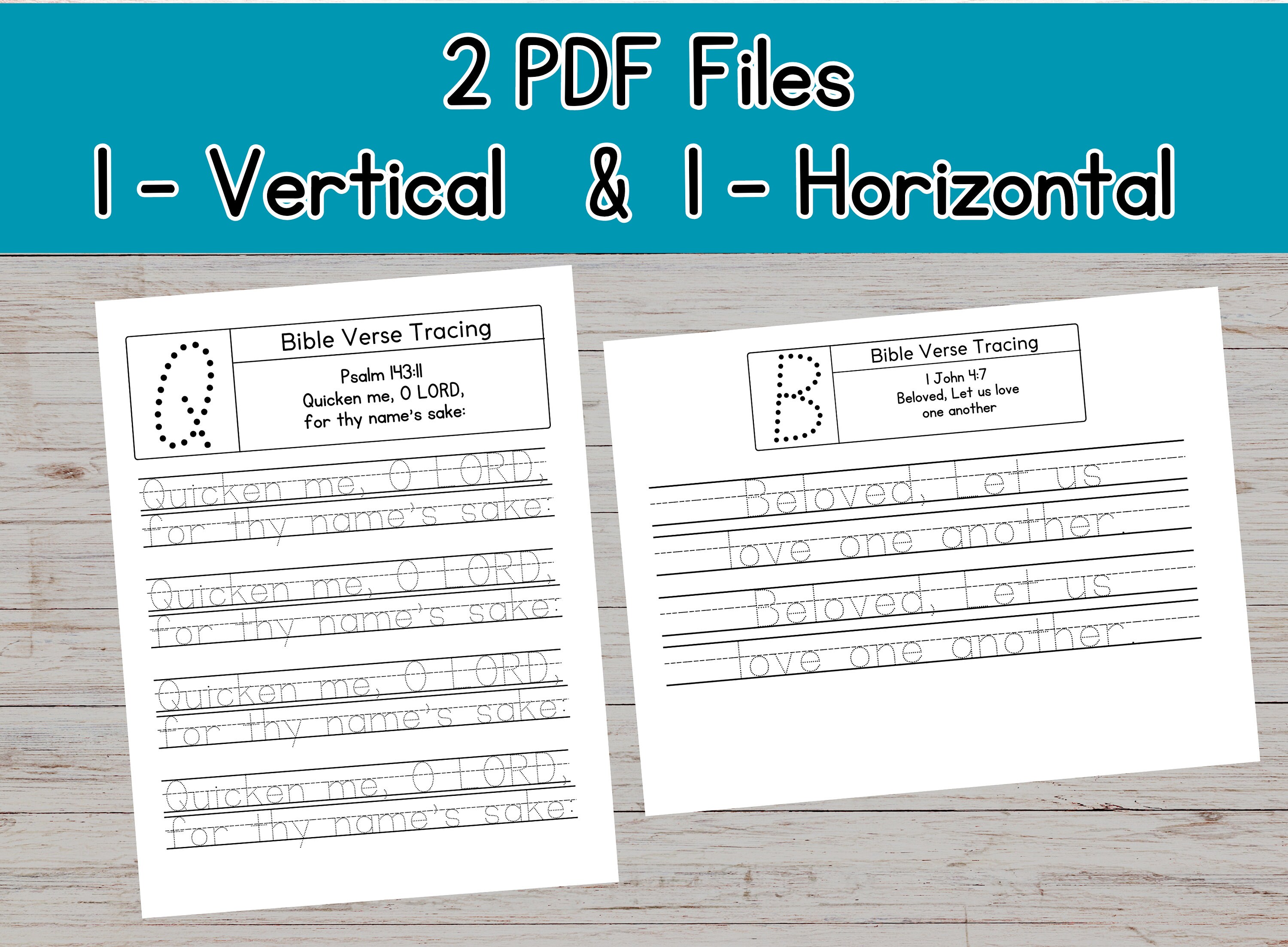 Bible Verse Tracing Worksheets, Handwriting Practice Sheets, Homeschool ...