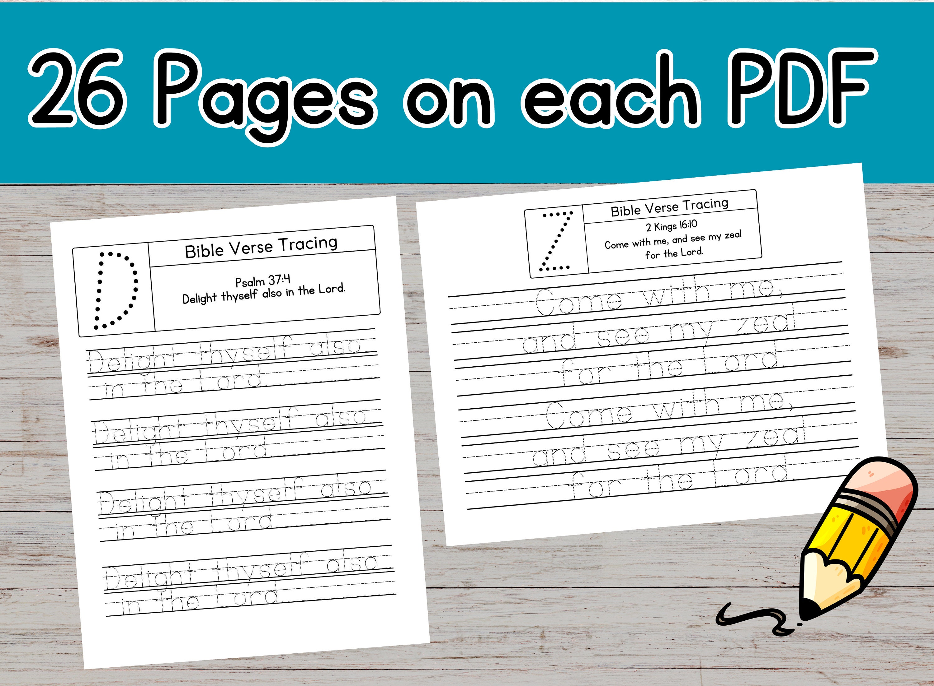 Bible Verse Tracing Worksheets, Handwriting Practice Sheets, Homeschool ...
