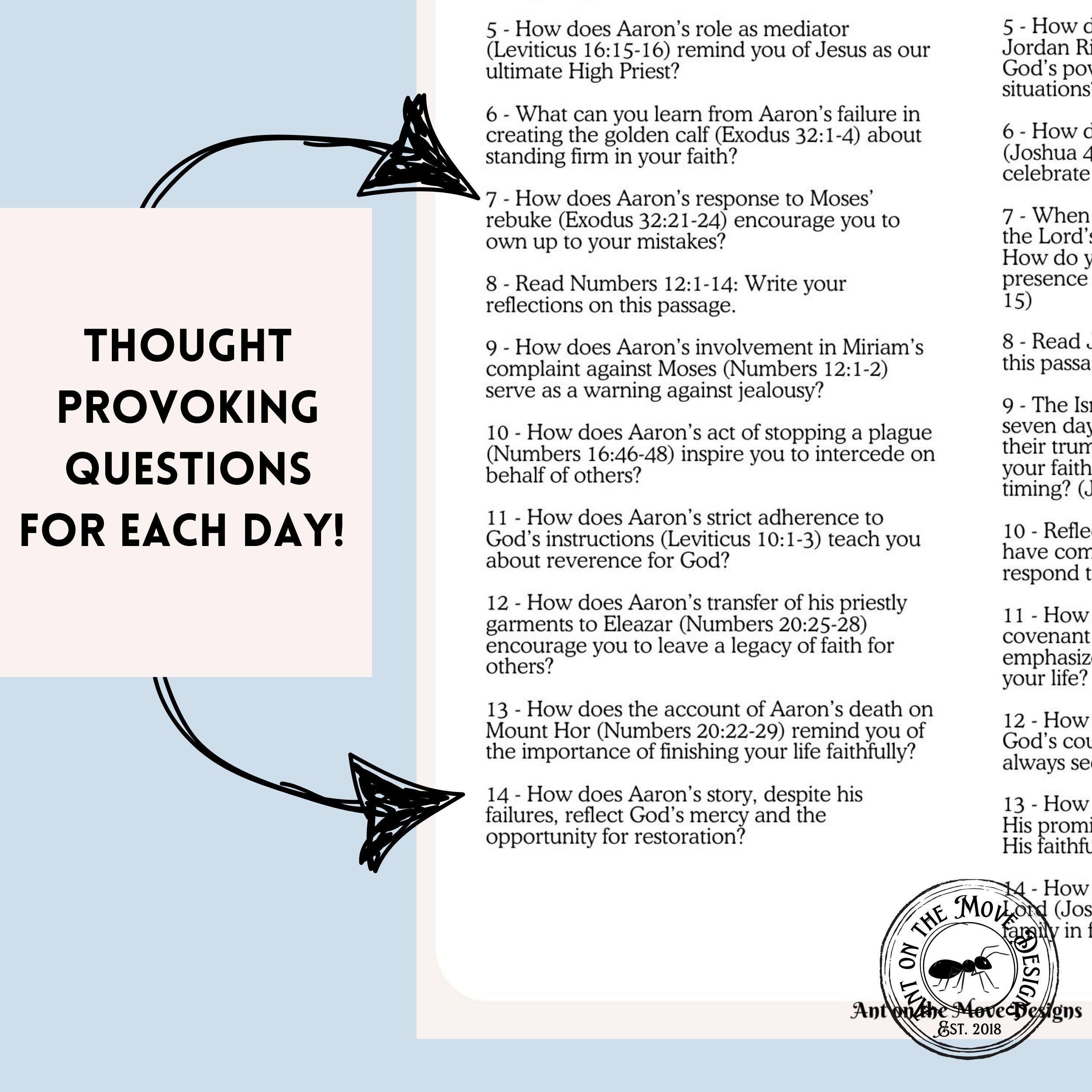 Bible Journaling Prompt Questions – 2026 Bible Study Guide – Printable ...