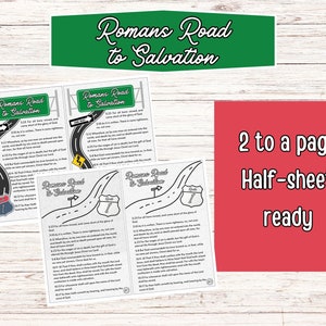 Romans Road to Salvation, Romans Road Evangelism Printable, Small Group ...