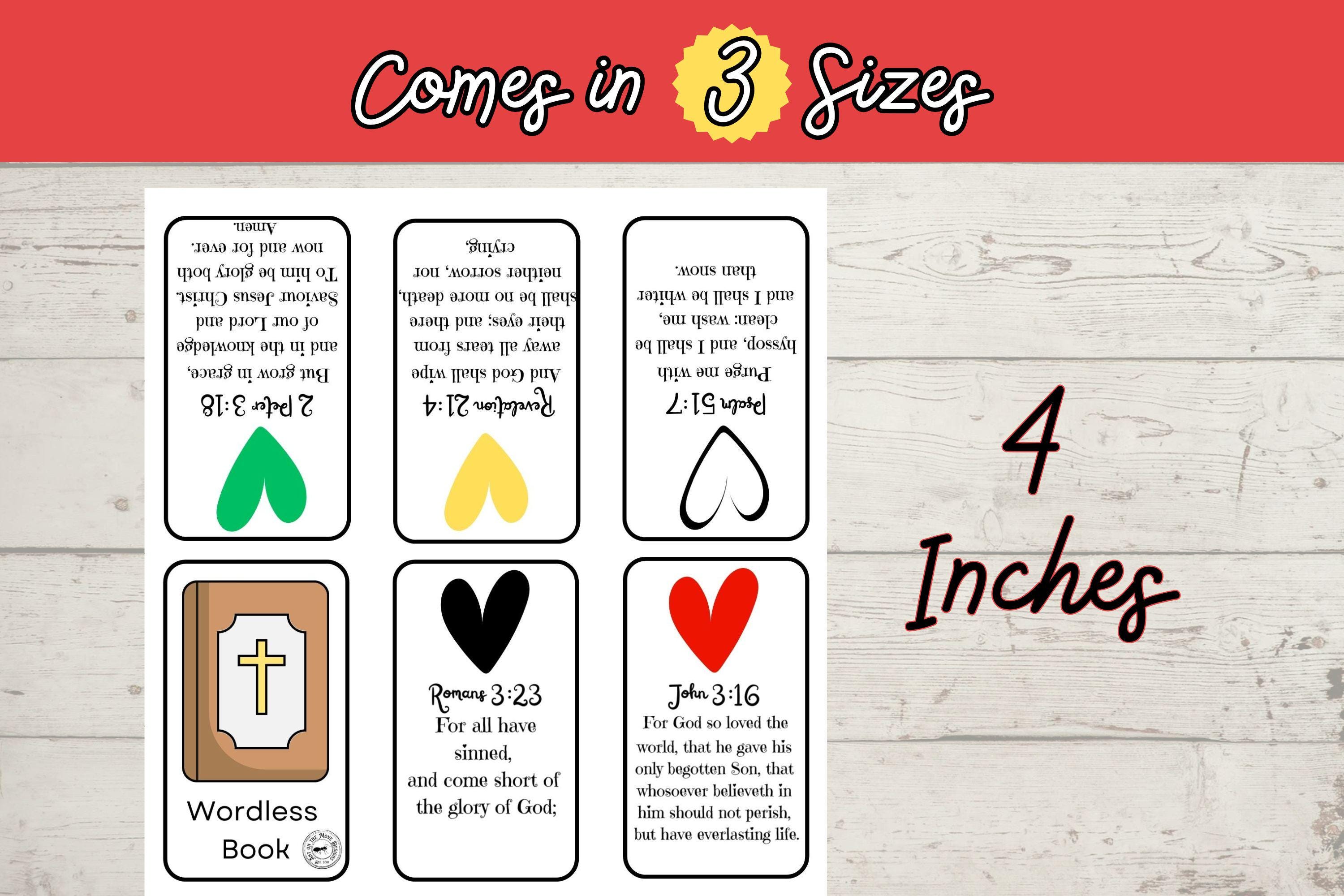 Wordless Mini Book for Evangelism, VBS, Easter Minibook, Sunday School ...