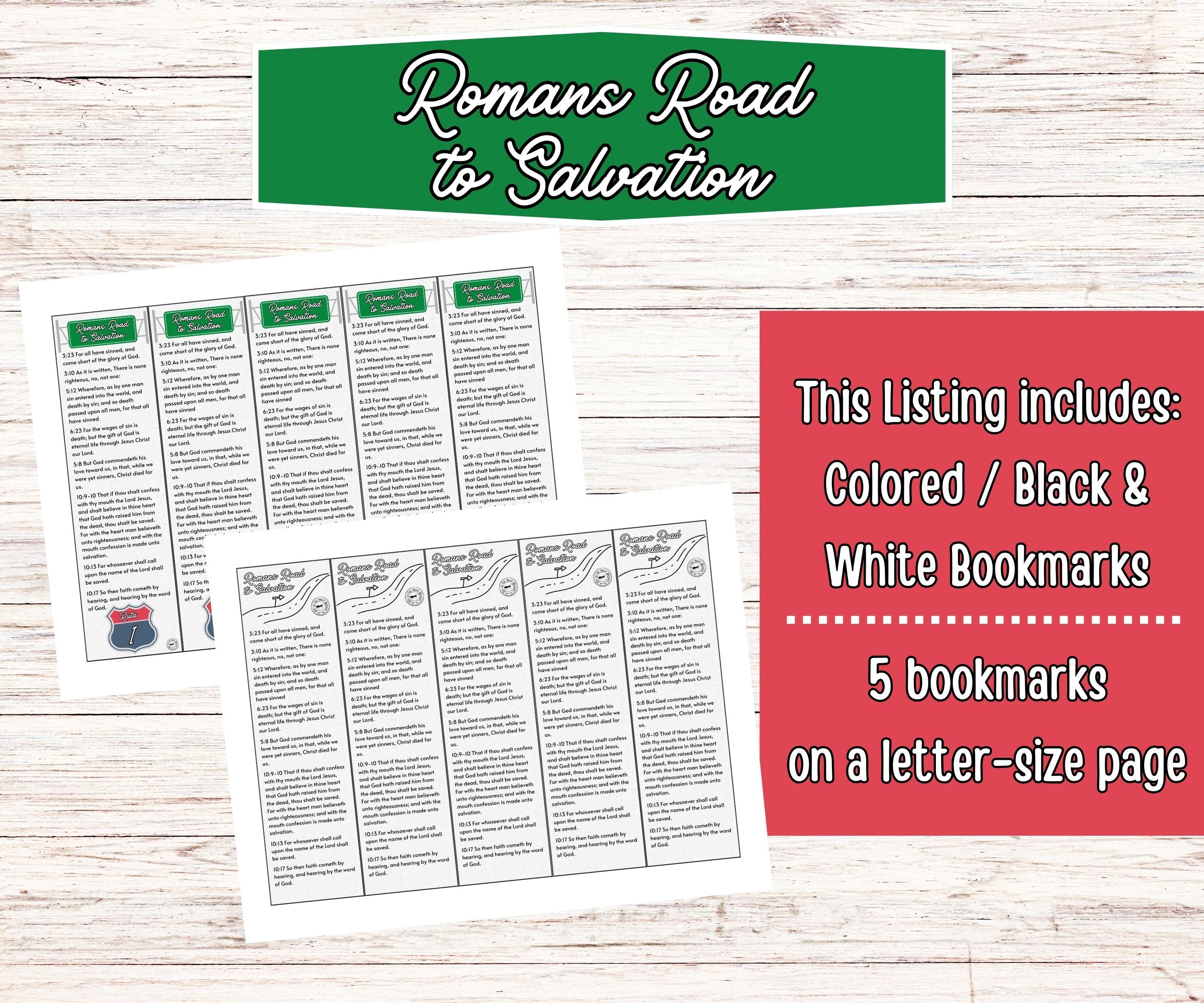 Romans Road to Salvation, Romans Road Evangelism Printable, Small Group ...