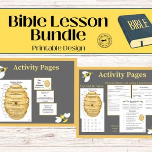 Printable Bible Lesson Activities Bundle, Armour of God and the ...