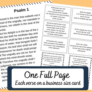 Scripture Memory | Psalm 1 | Memorize Scripture | Verse Cards | Fill in ...