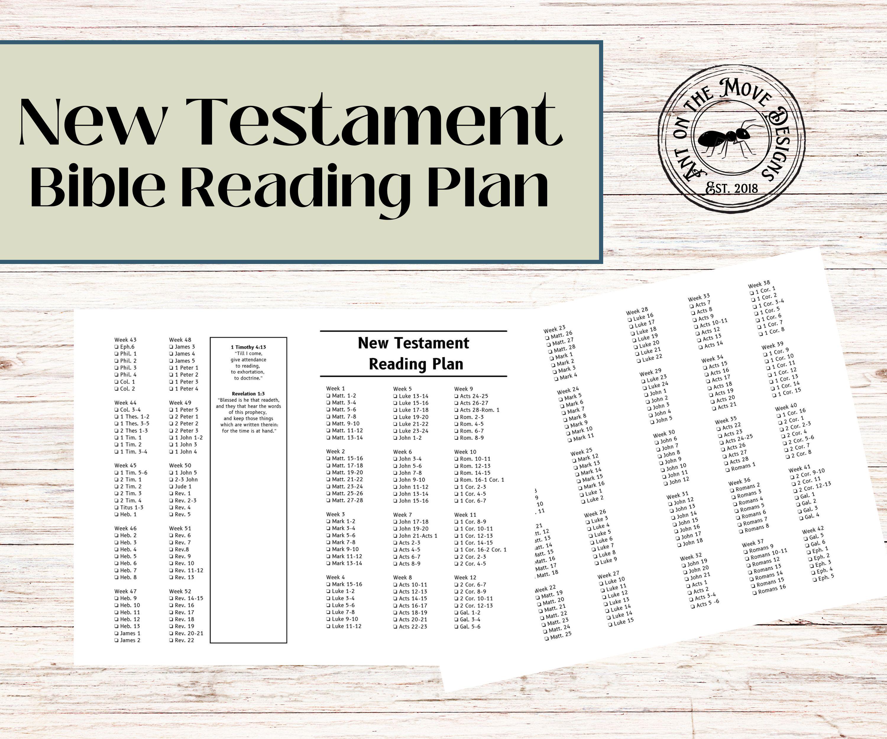 2026 Bible Reading Plans, 8 Printable Bible Reading Schedules, Faith-based Bible Study ...