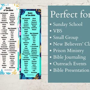 Printable Books of the Bible Bookmarks | Ocean Scripture Bookmarks for ...