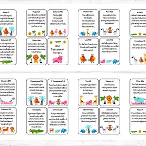 Children's Bible Verse Cards | Set of 66 Cards | 66 Bible Verse Cards ...