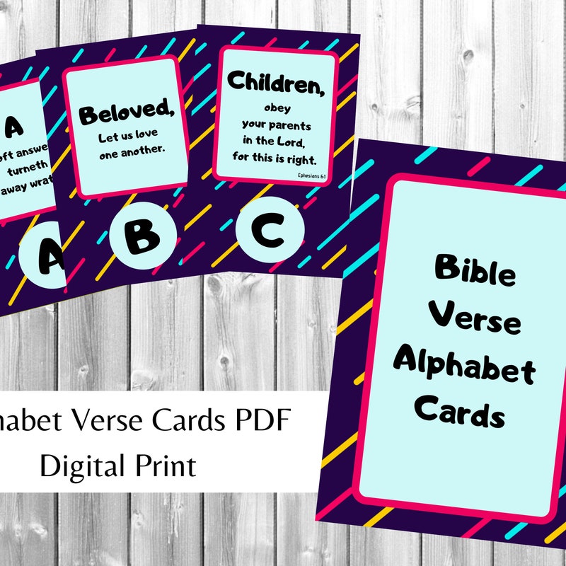 Abc Bible Verse - Etsy