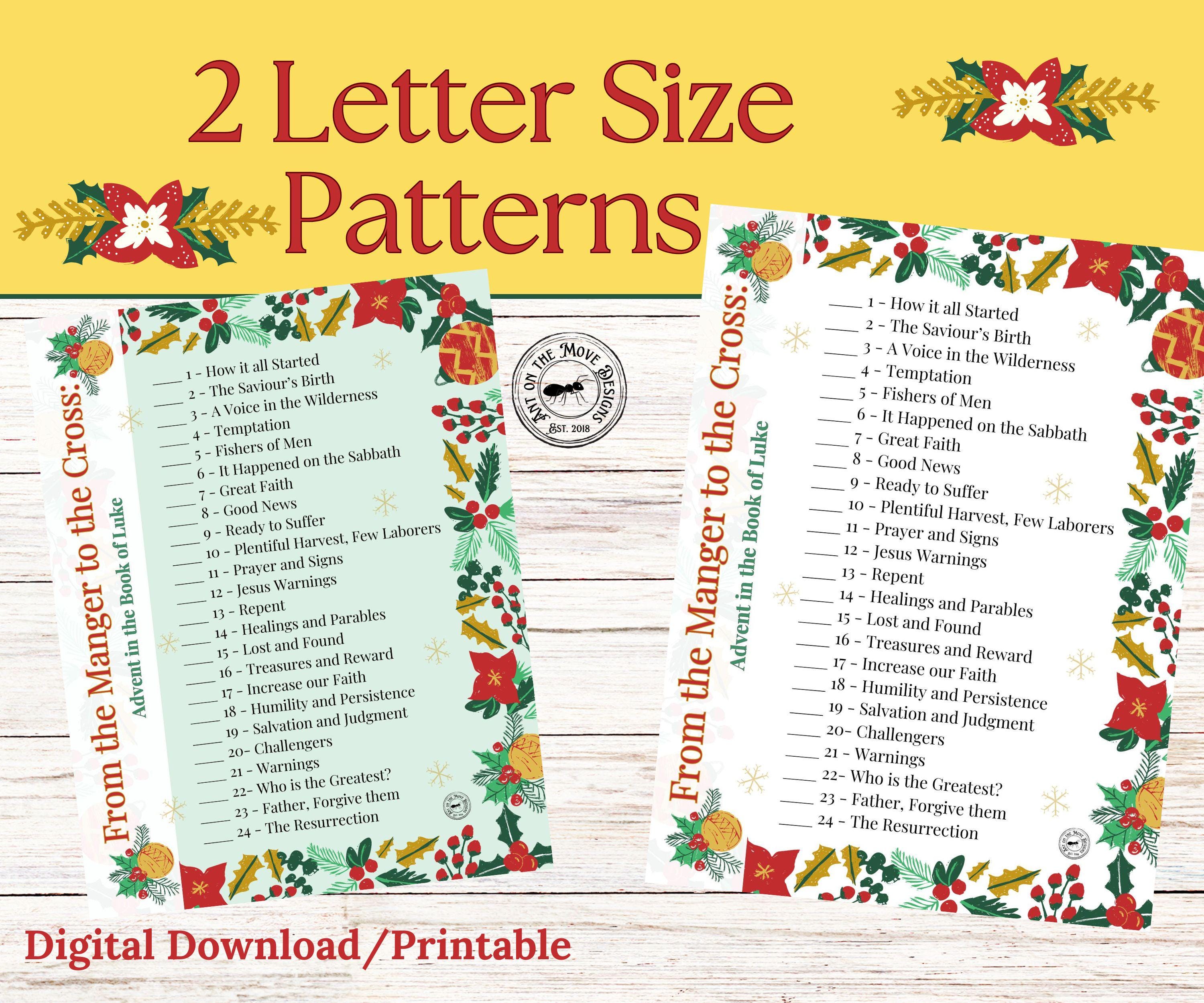 Advent Reading Plan for the Gospel of Luke, Printable Advent Plans ...