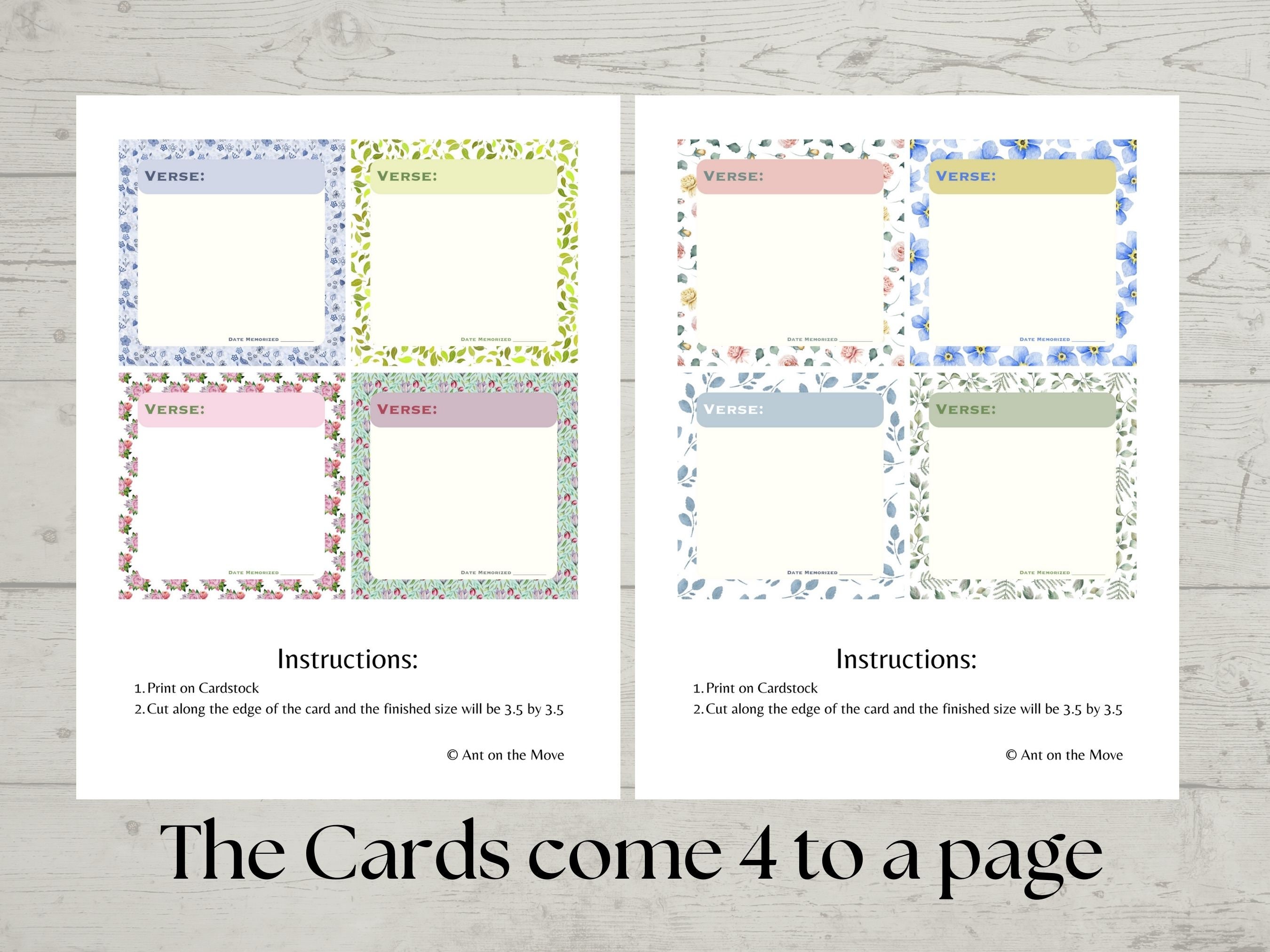 Blank Scripture Cards, Scripture Memory Cards, Write Your Own Memory ...