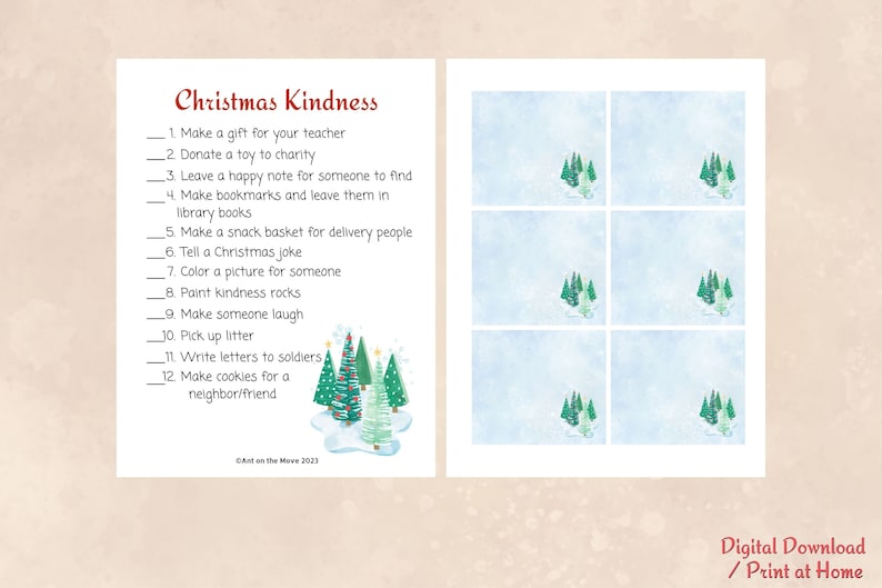 12 Days of Christmas Kindness for Kids, Printable Christmas Activities ...