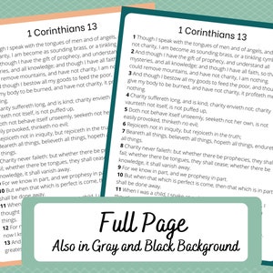 Scripture Memory | 1 Corinthians 13 | Memorize Scripture | Verse Cards ...