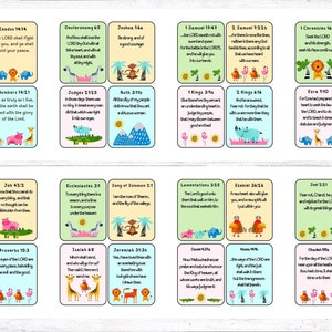 Children's Bible Verse Cards | Set of 66 Cards | 66 Bible Verse Cards ...