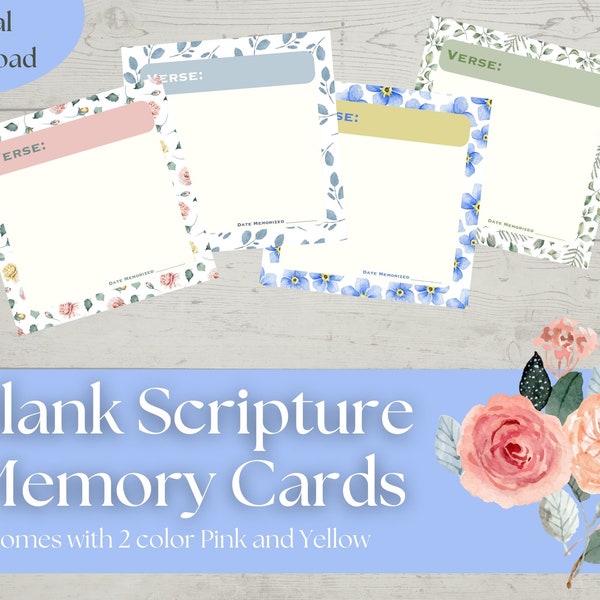 Blank Verse Cards - Etsy