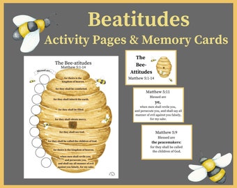 Beatitudes Bible Study Lesson Sermon on the Mount Kids Teens - Etsy