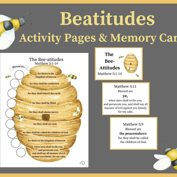 Beatitudes for Kids - Etsy