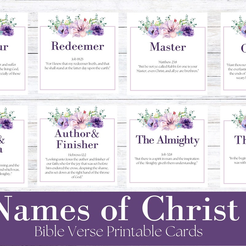 Names of Jesus - Etsy