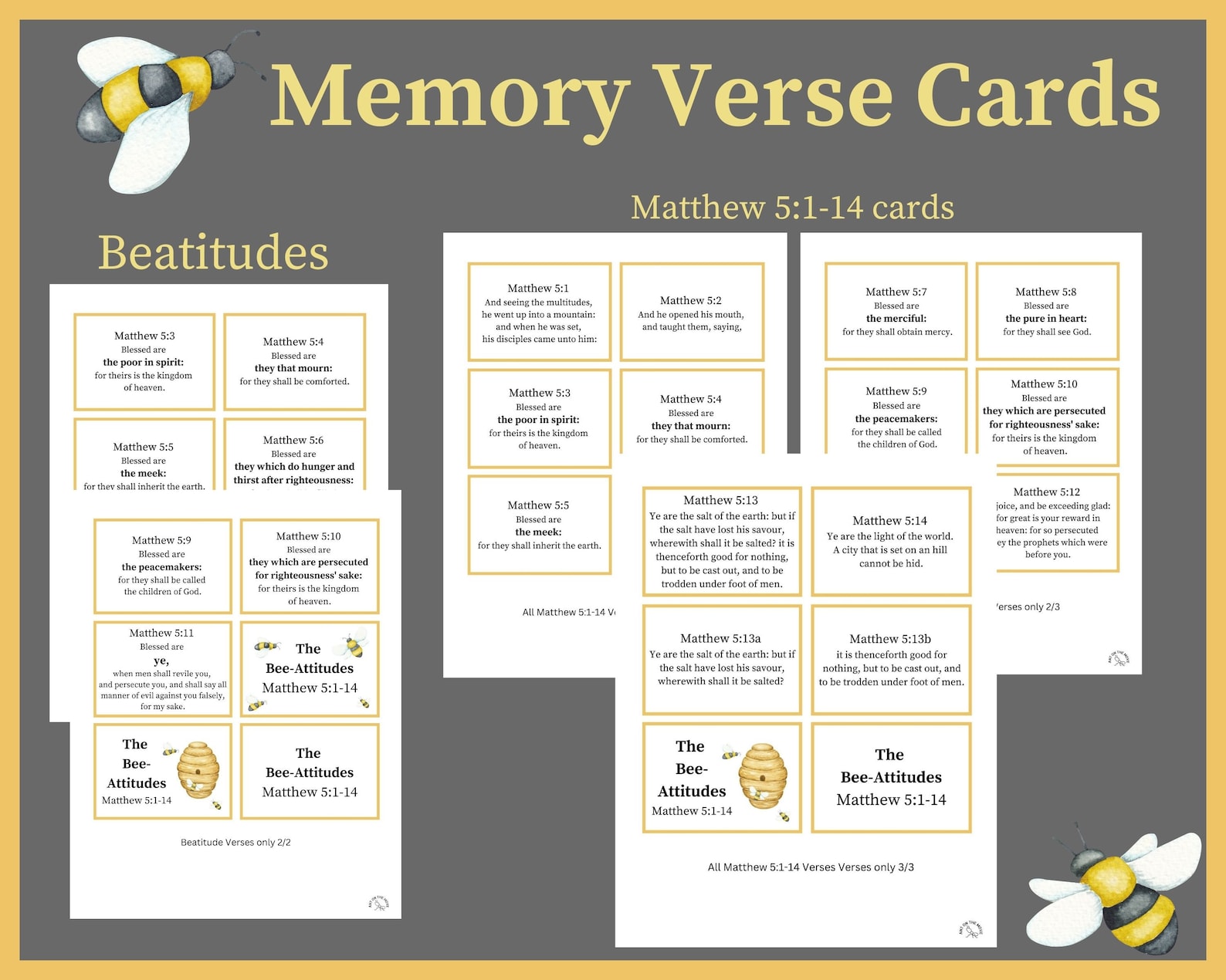 Beatitudes Activity Pages, Kids Bible Study, Sunday School, Sermon on ...