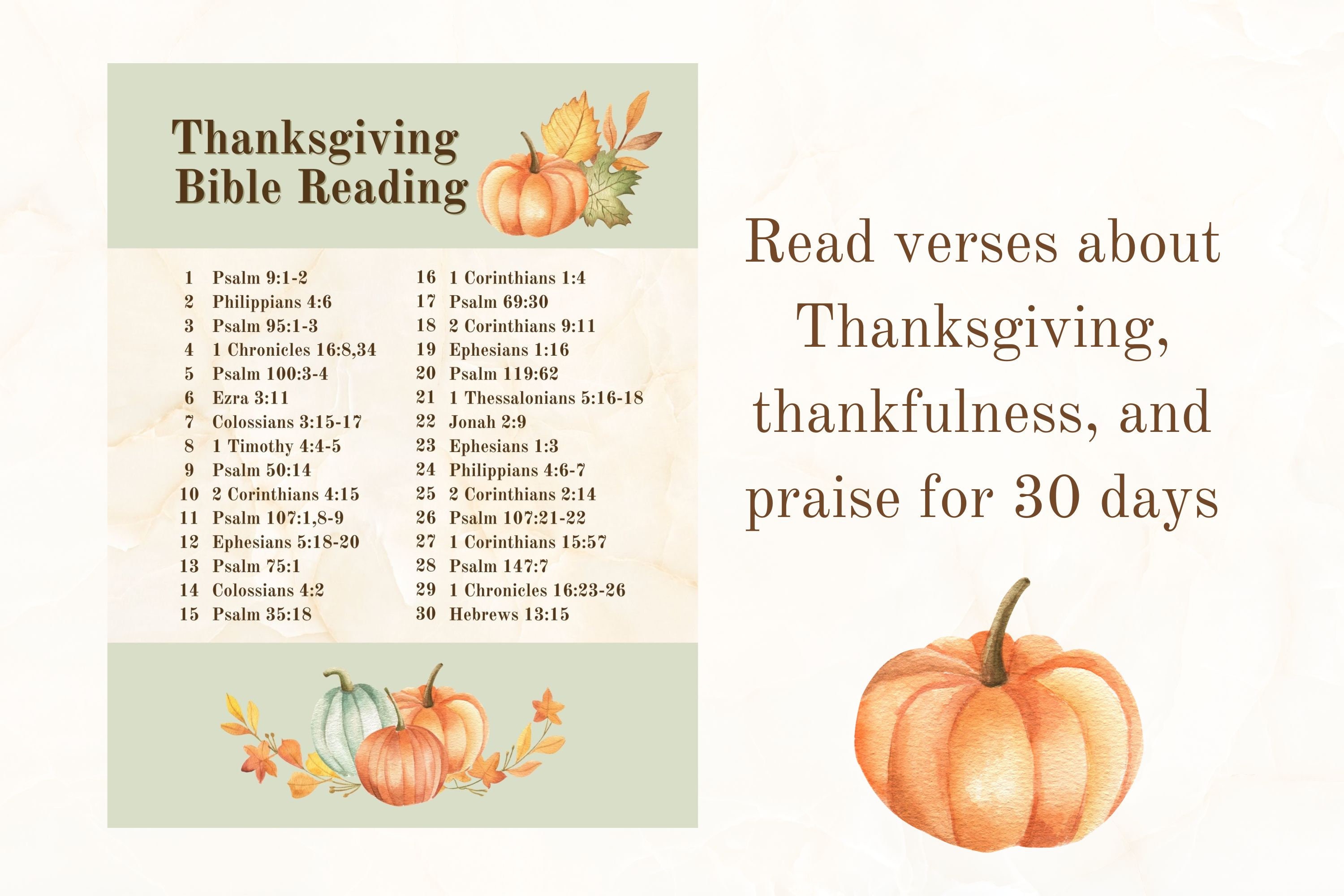 Thanksgiving Bible Reading Plan, Thanksgiving 2025, Topical Bible ...