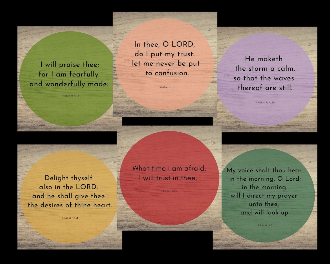 Square Bible Verse Cards 3 Inch Square Cards Printable Bible Cards ...