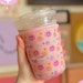 Smiley Iced Coffee Sleeve, Drink Cover, Iced Coffee Lover Gift, Trendy ...