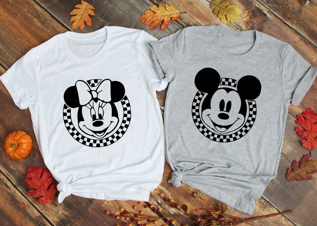 Retro Disney Shirts, Mickey Checkered Shirt,retro Disney Shirts, Disney ...