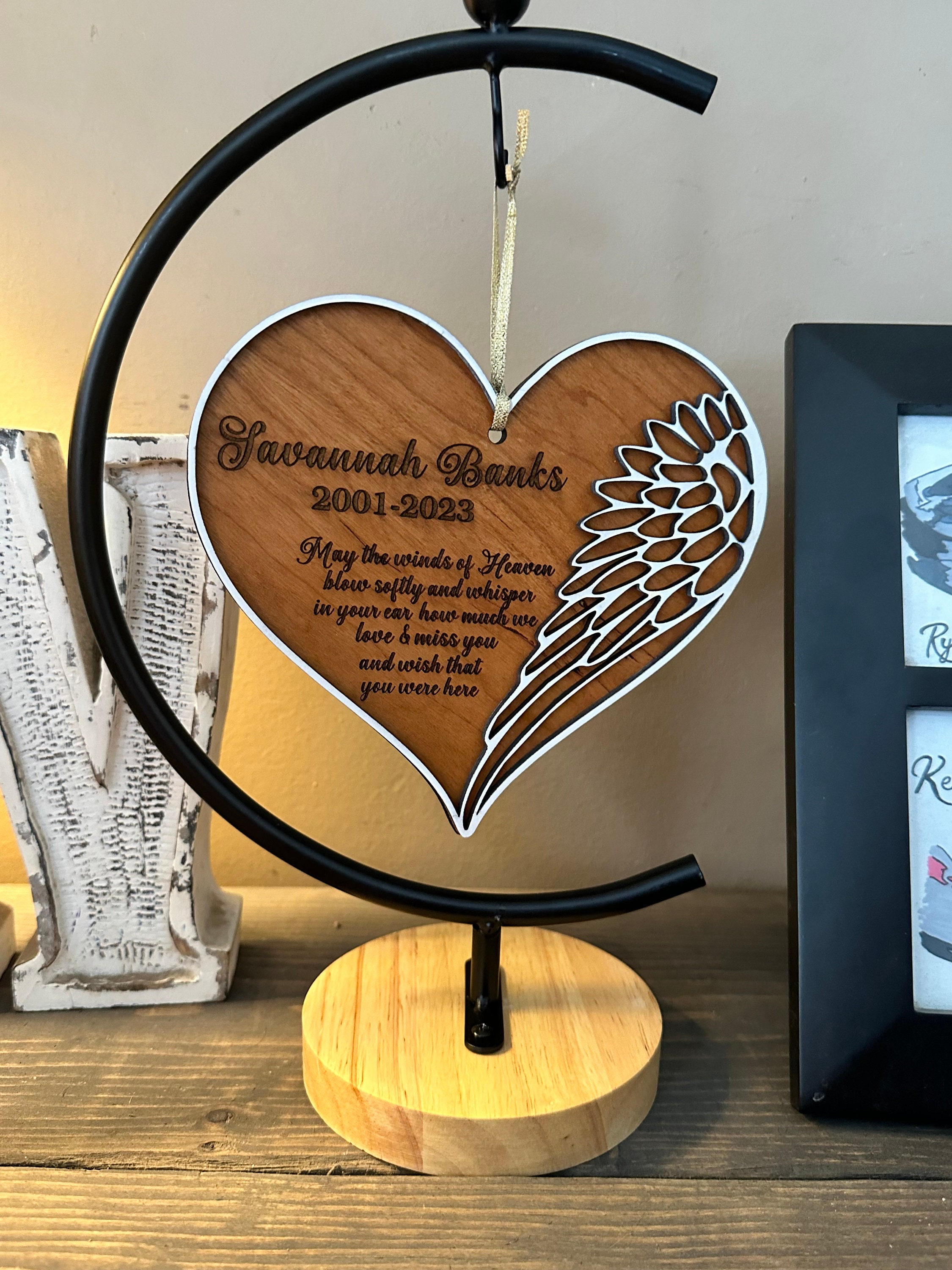 Memorial Poem Hanging Sign Laser Ready File SVG Laser Cut Ornaments ...