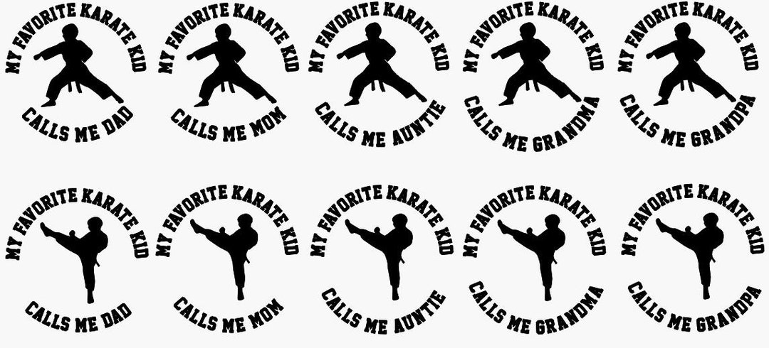 Karate Family SVG Bundle, Laser Cut Files (digital Download) - Etsy