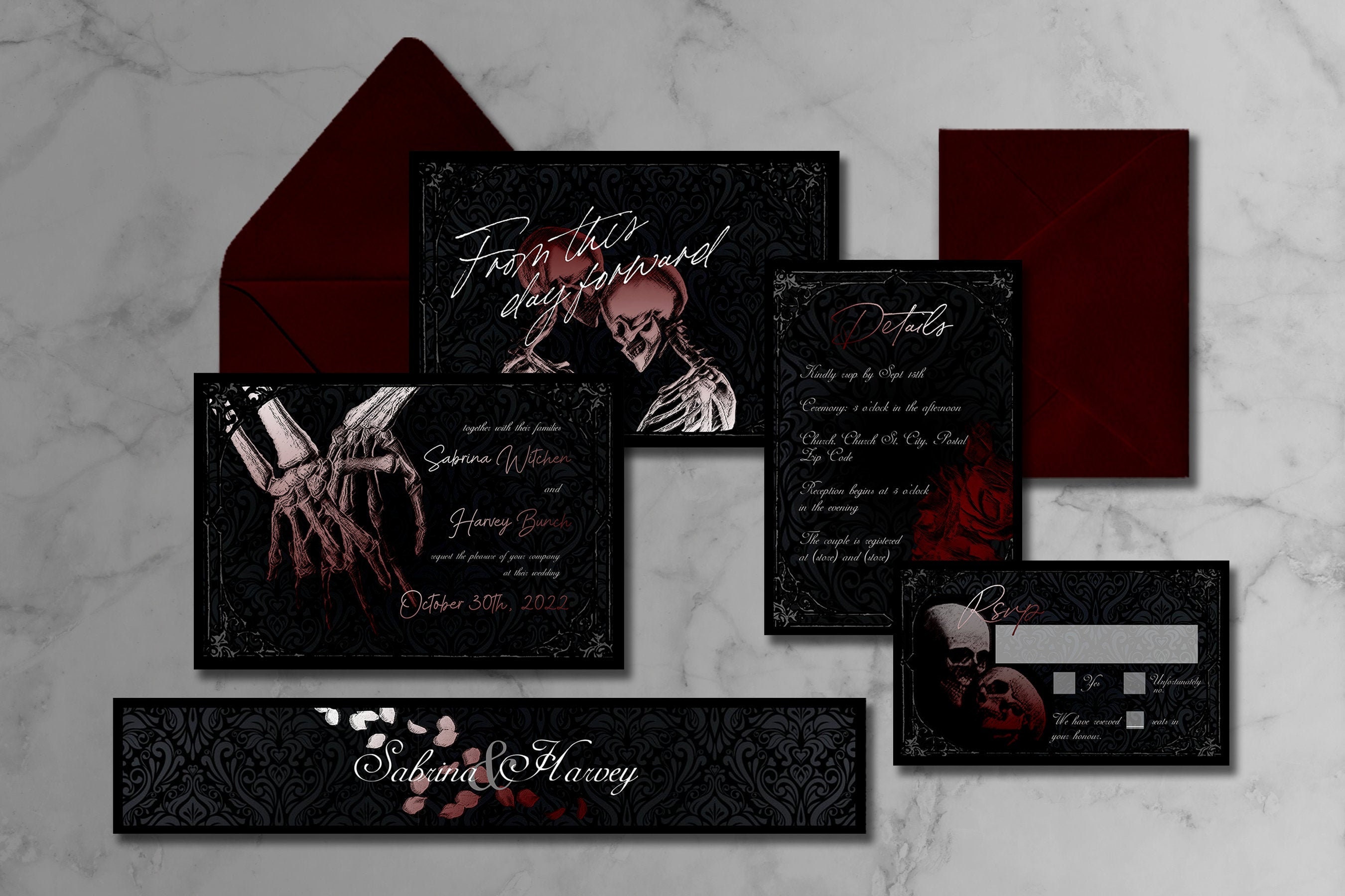 Vampire Wedding Invitations