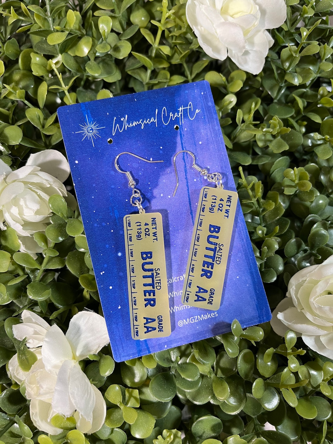 Stick of Salted Butter Baking Earrings - Baker Chef Earrings - Food ...