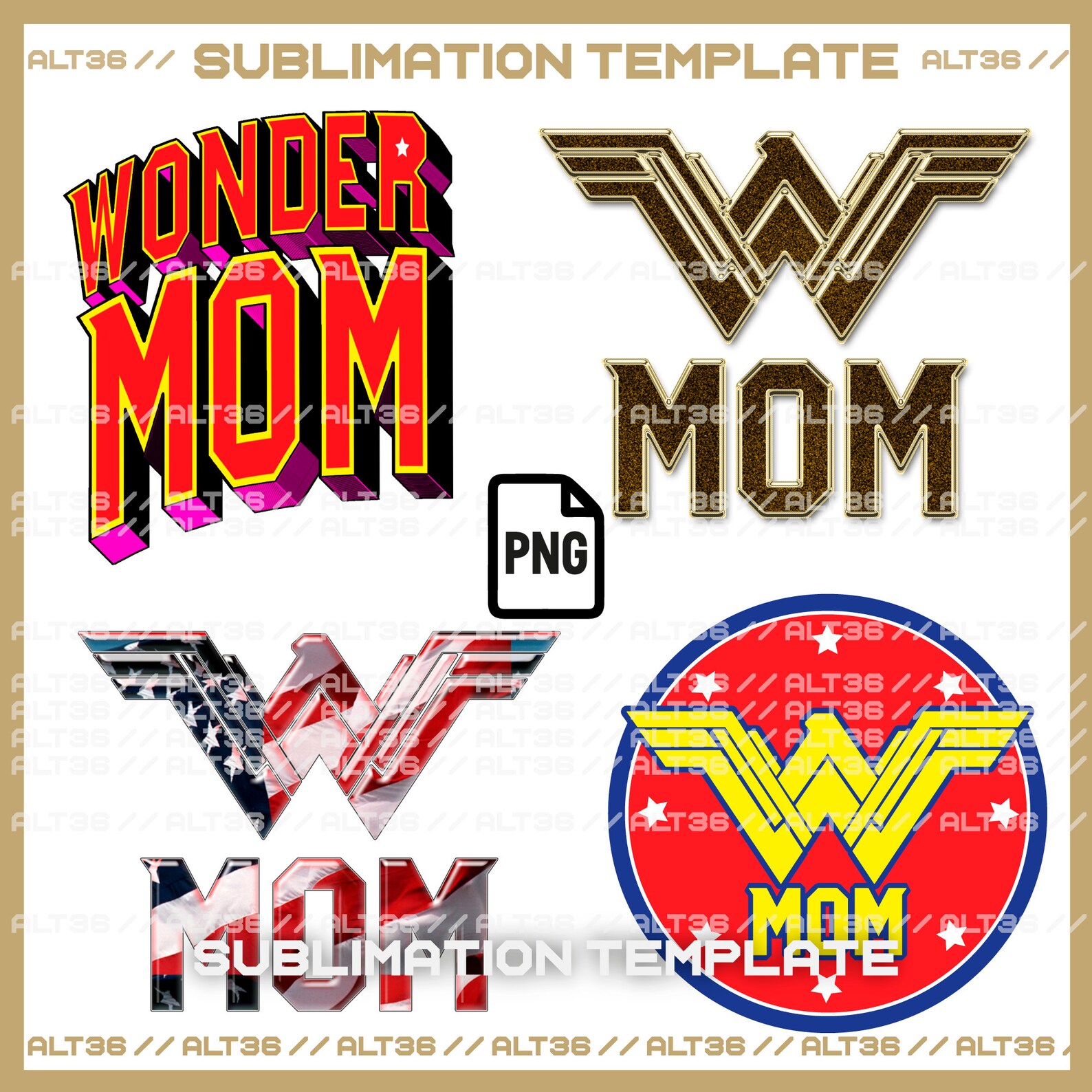WONDER MOM Digital Print Design Instant Download Digital - Etsy