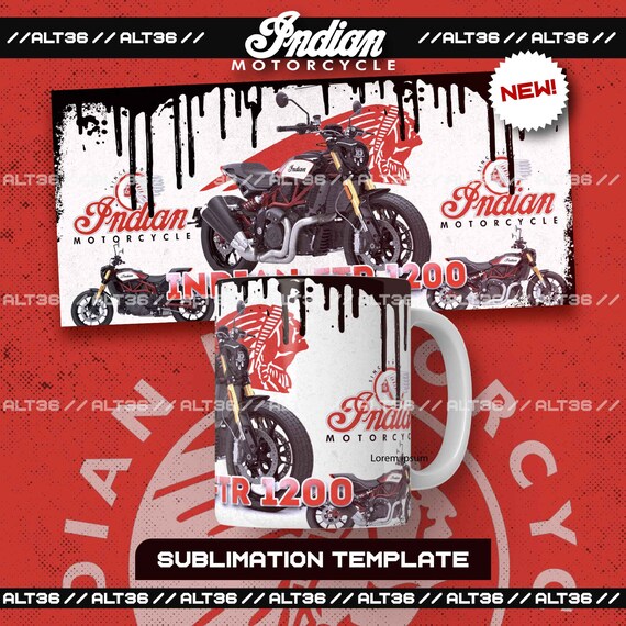 Digital Design INDIAN MOTORCYCLE MUG Design Sublimation Mug | Etsy