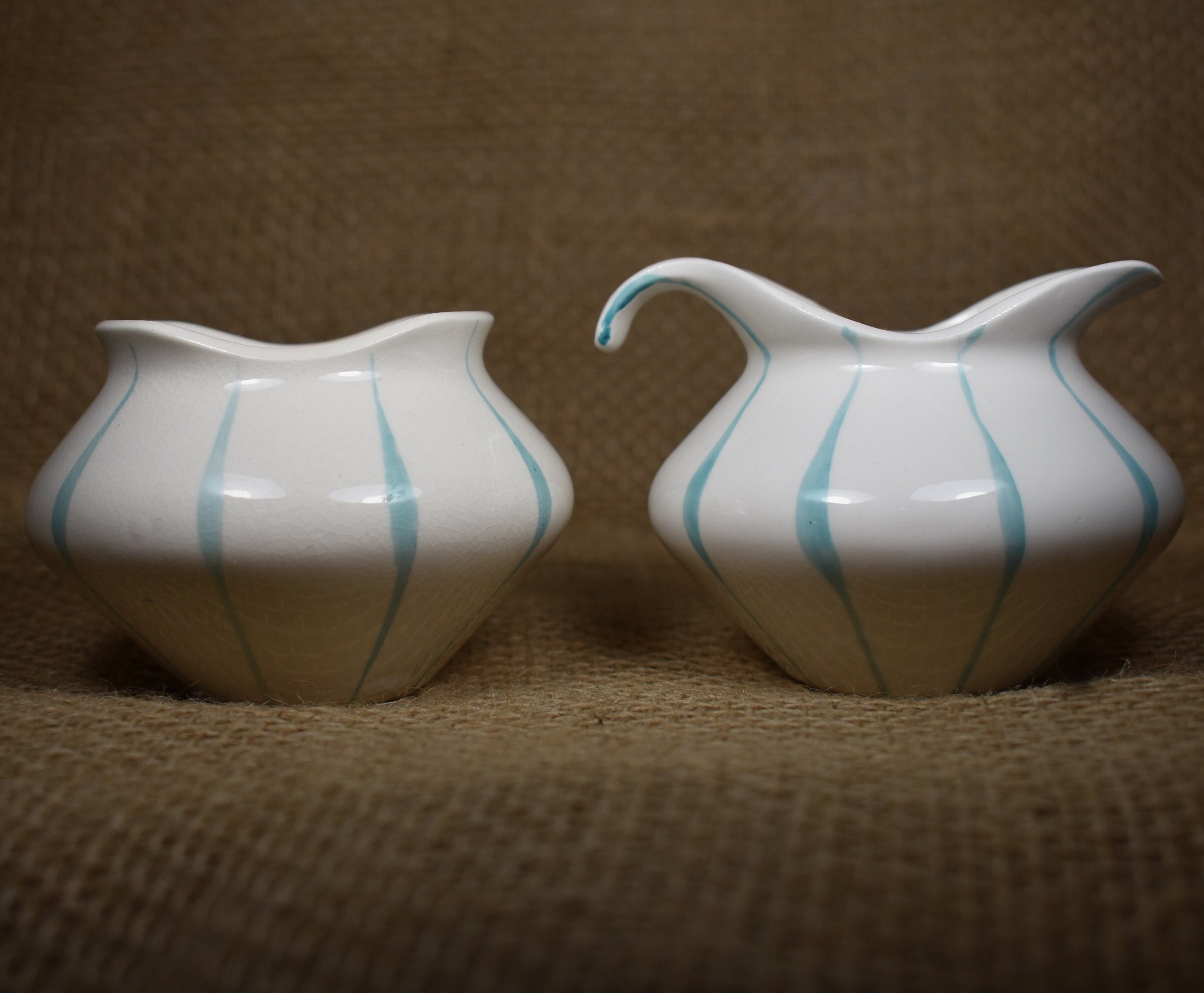 Vintage 1958 Holt Howard Pixie Ware Cream Crock & Lil' Sugar Base no ...