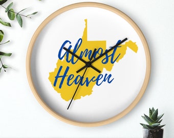 West Virginia Clock - Etsy