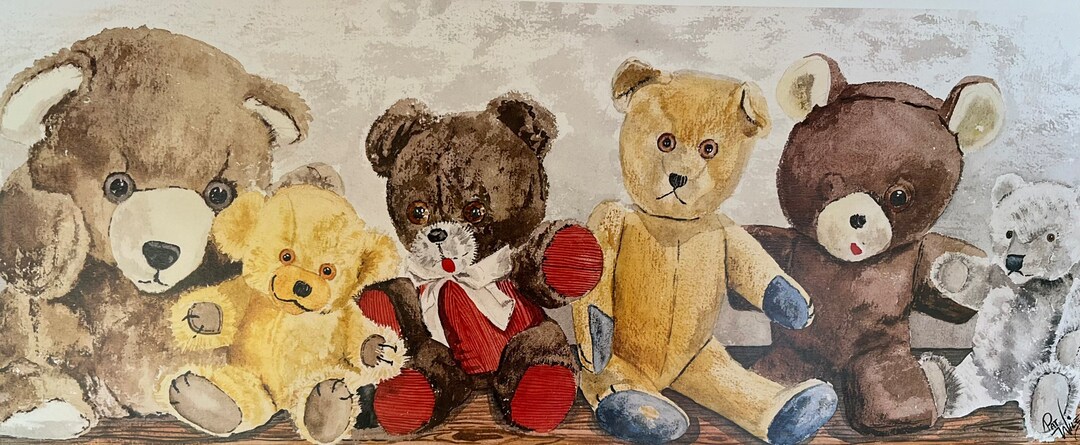 Teddy Bears Picnic S/n Limited Edition Print by Pat Wiles - Etsy