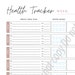 Personal Health Tracker: Meals, Exercise, Etc. Printable - Etsy