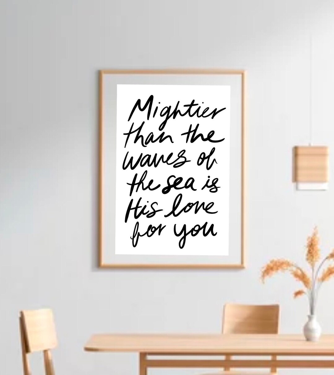 Christian Wall Art Beach Theme Nursery Kids Room Ocean Decor Poster ...