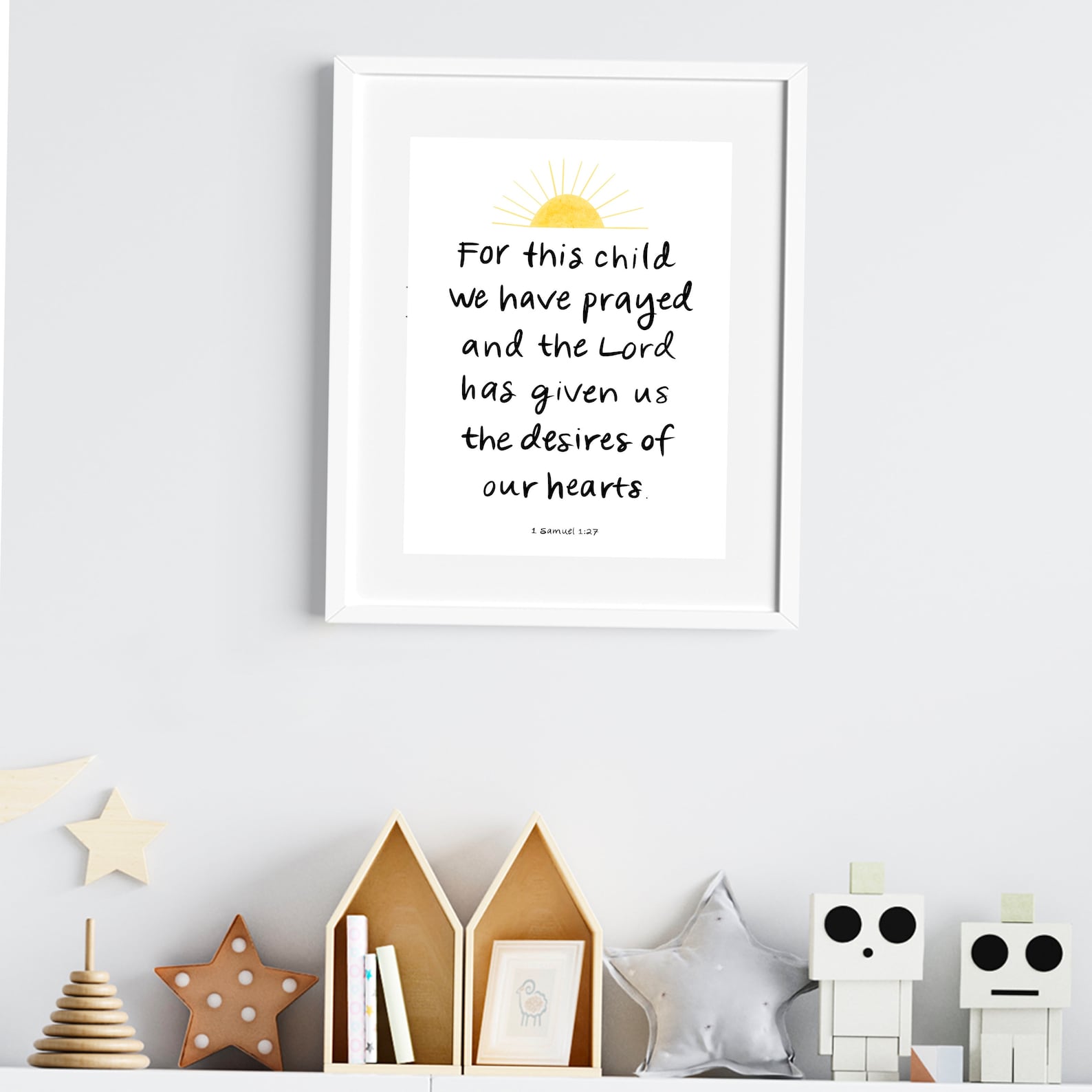 For This Child We Have Prayed - Nursery Wall Art Download - Etsy