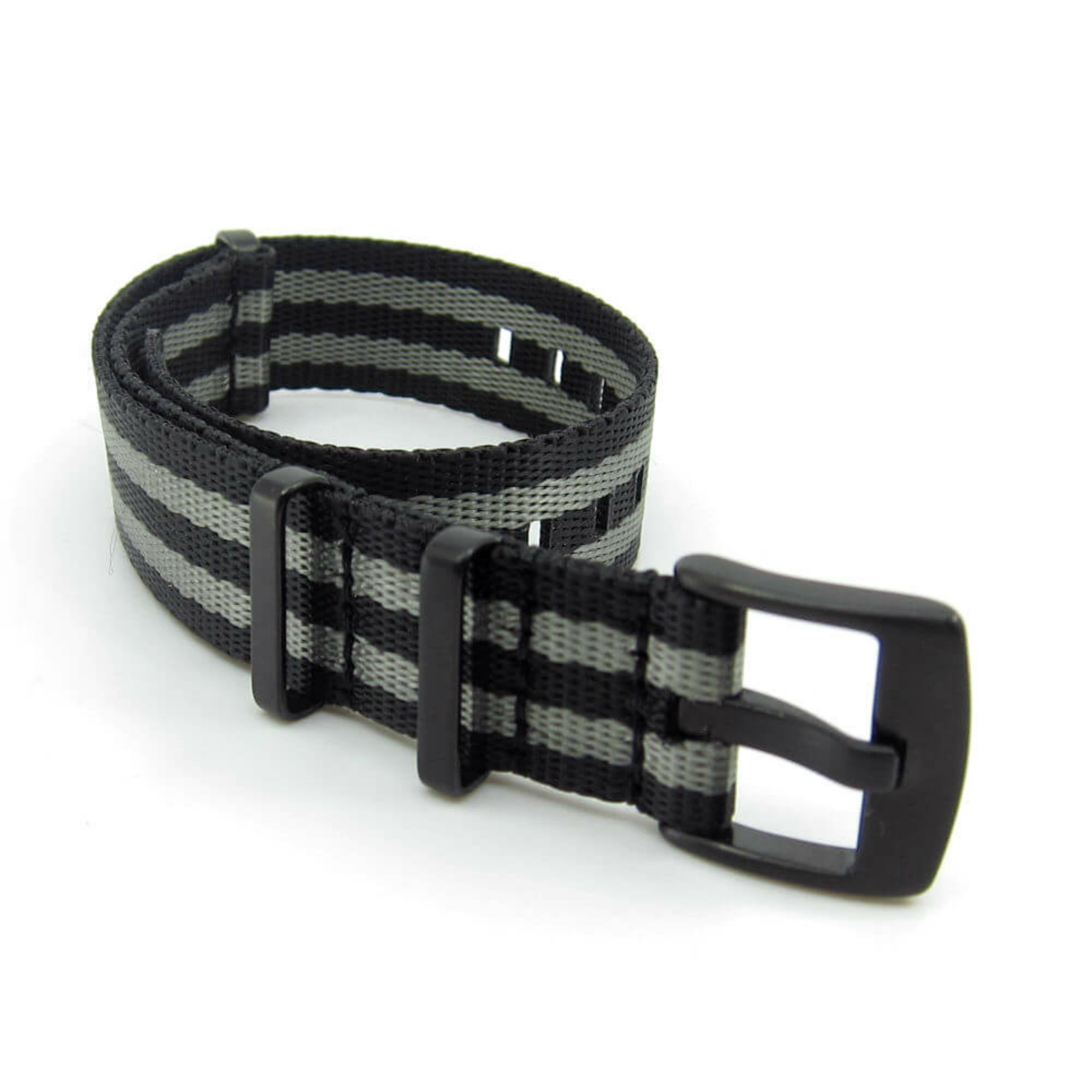 Seat Belt Pass-through Watch Strap Black and Grey james - Etsy