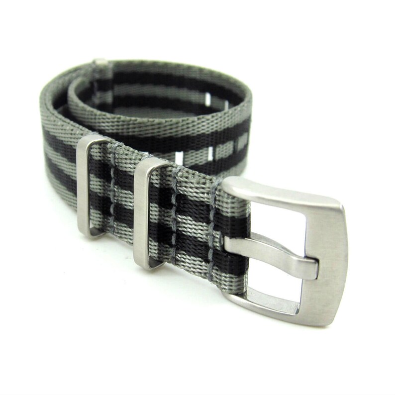 Seat Belt Pass-through Watch Strap | Grey and Black | Premium Quality ...