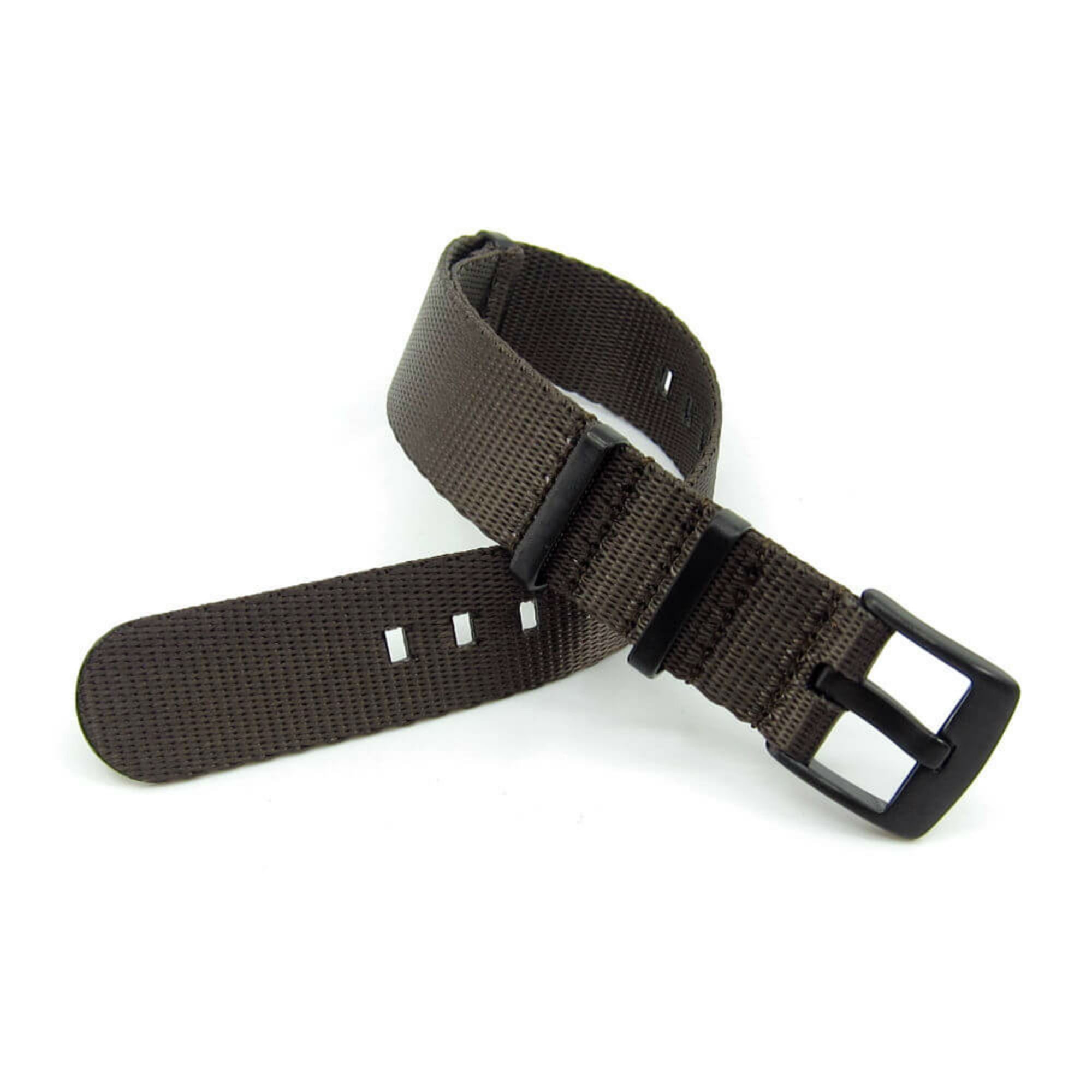 Seat Belt Pass-through Watch Strap Brown Premium Quality 20mm 22mm - Etsy