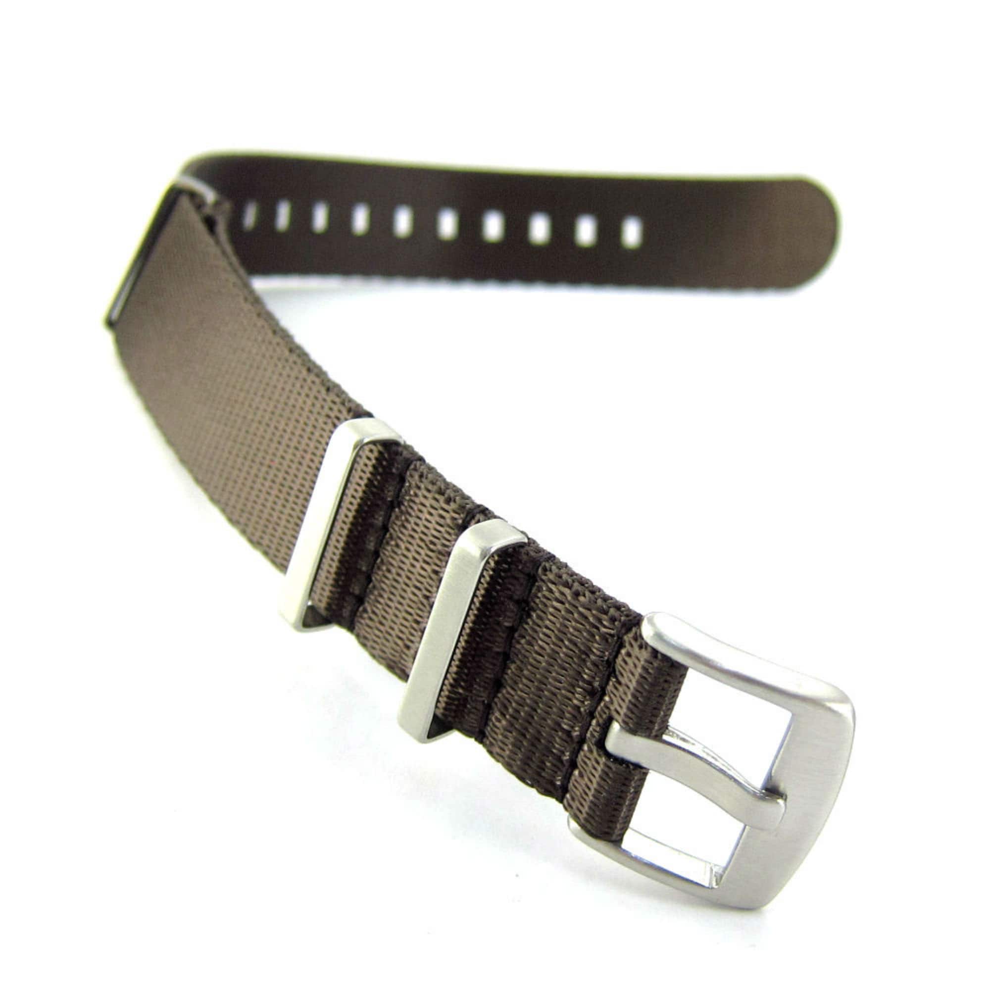 Seat Belt Pass-through Watch Strap Brown Premium Quality 20mm 22mm - Etsy